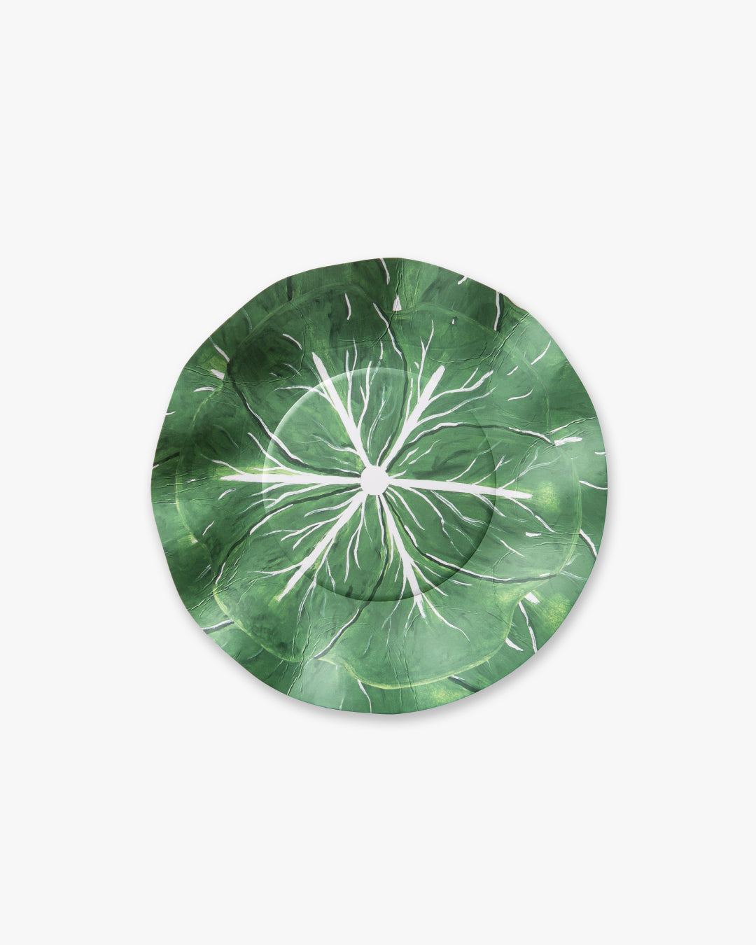 Classic Cabbage Dessert Plate Set - Kelly Green – TABLE TWO STUDIO